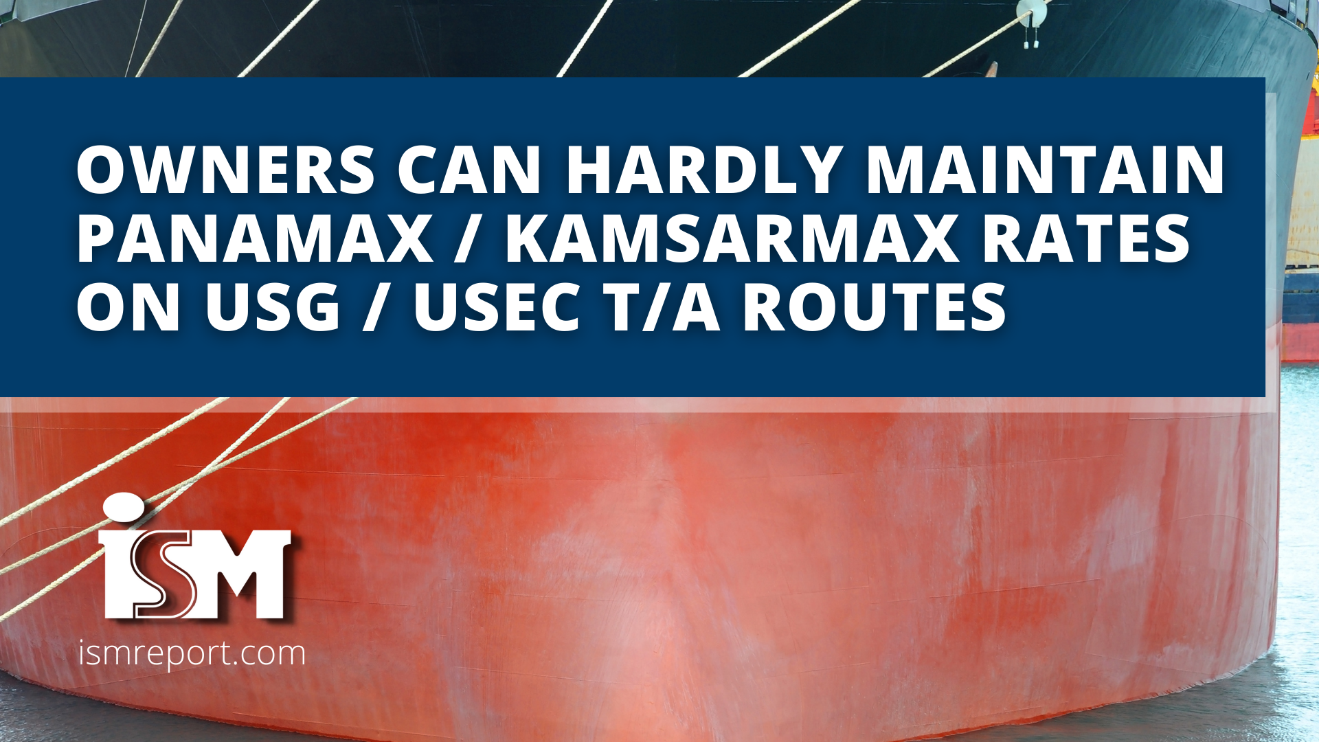 ISM Report | Owners can hardly maintain Panamax/Kamsarmax rates on USG ...